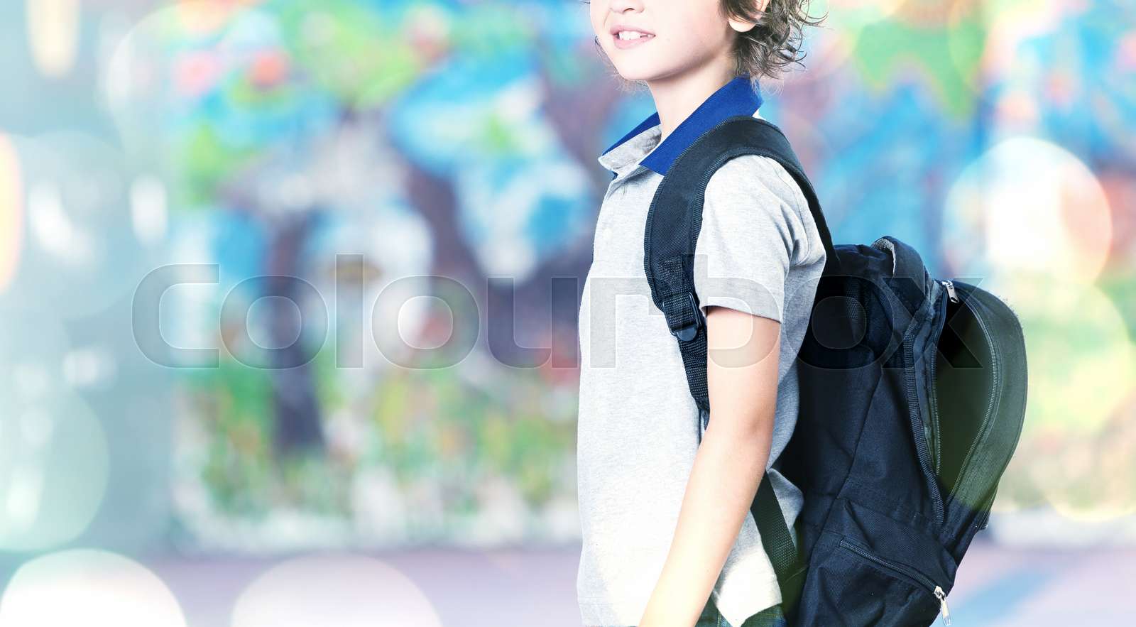 Elementary school scene | Stock image | Colourbox