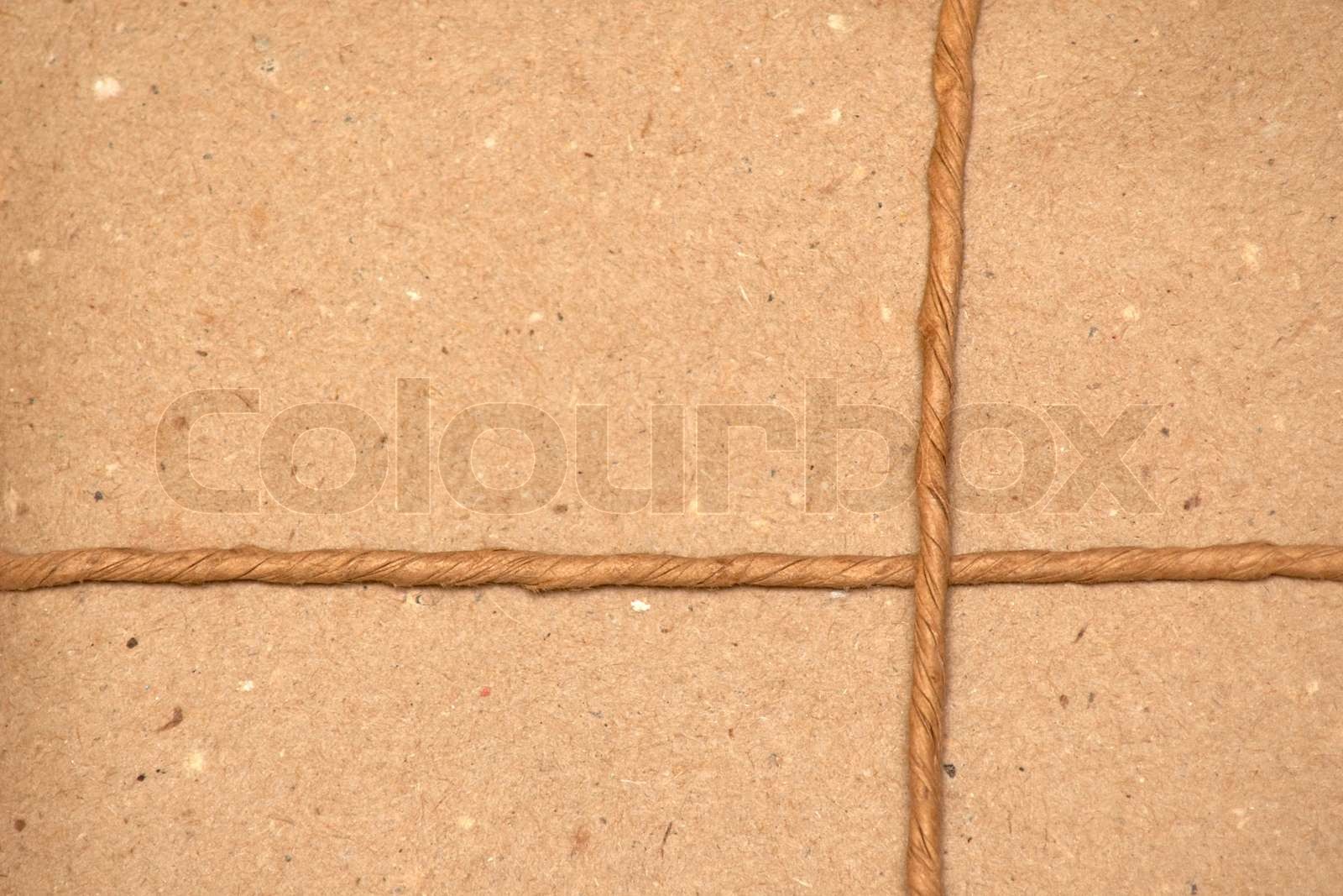 An image of old paper with twine | Stock image | Colourbox