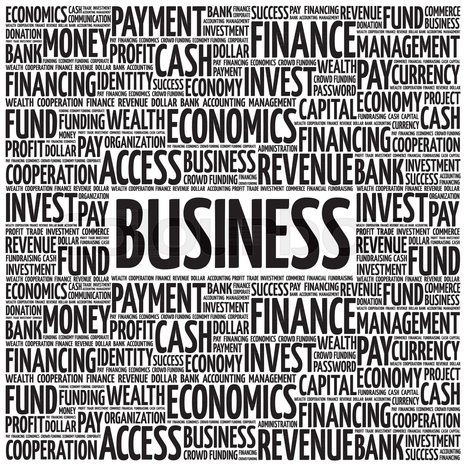 BUSINESS word cloud | Stock vector | Colourbox