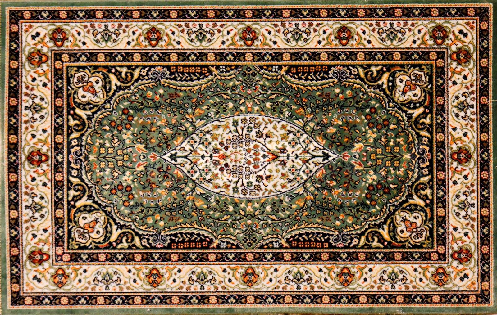 "Arabic rug with floral pattern" | Stock image | Colourbox
