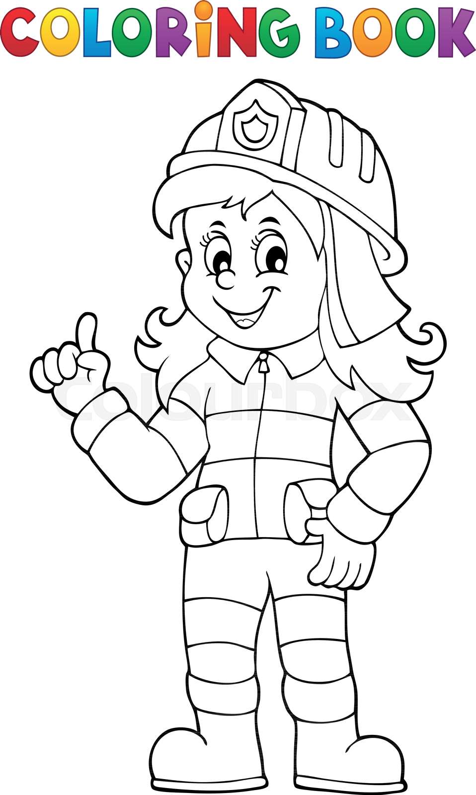 Firefighter Gear Coloring Pages