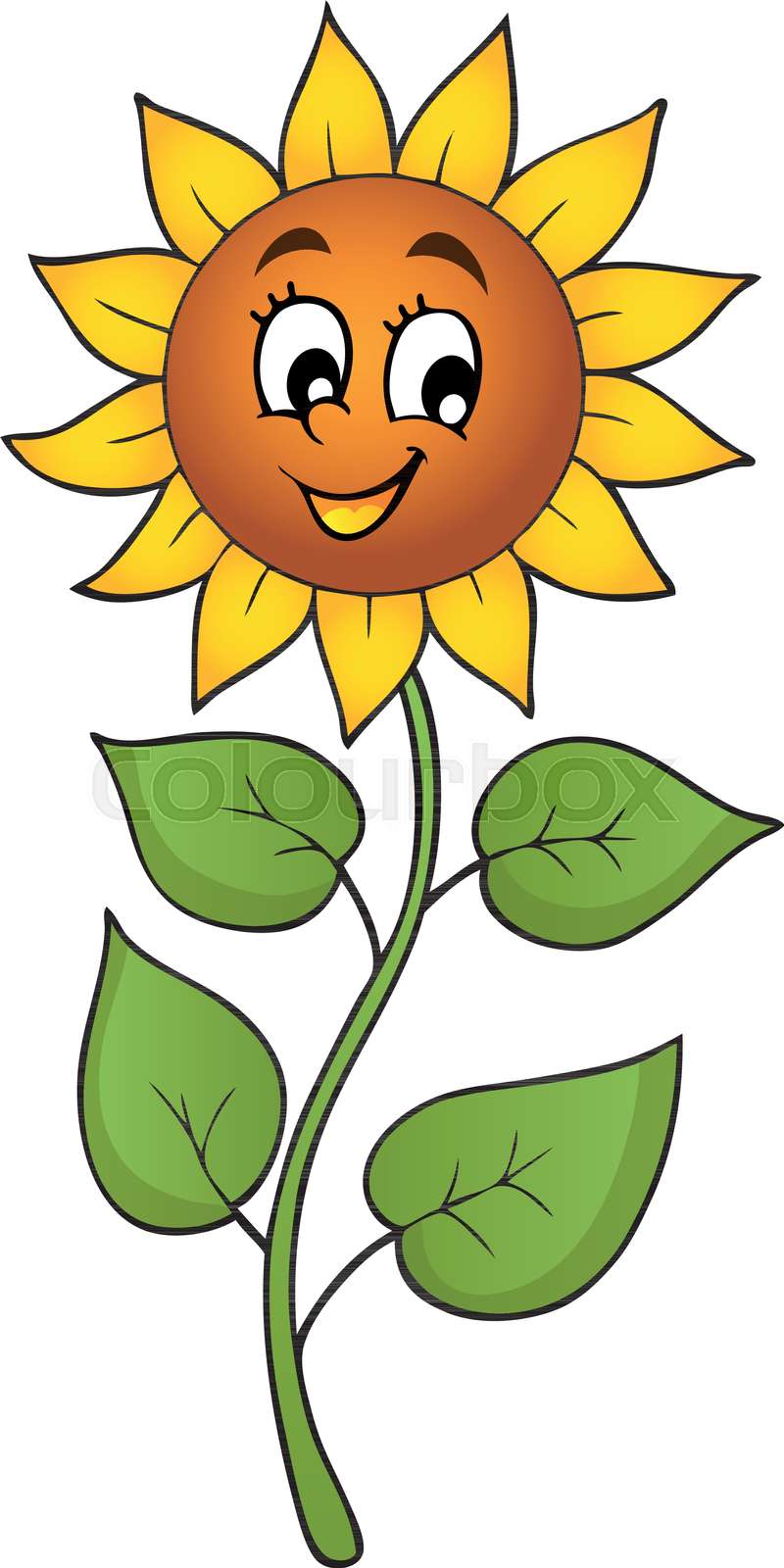 Happy sunflower theme image 1 | Stock vector | Colourbox