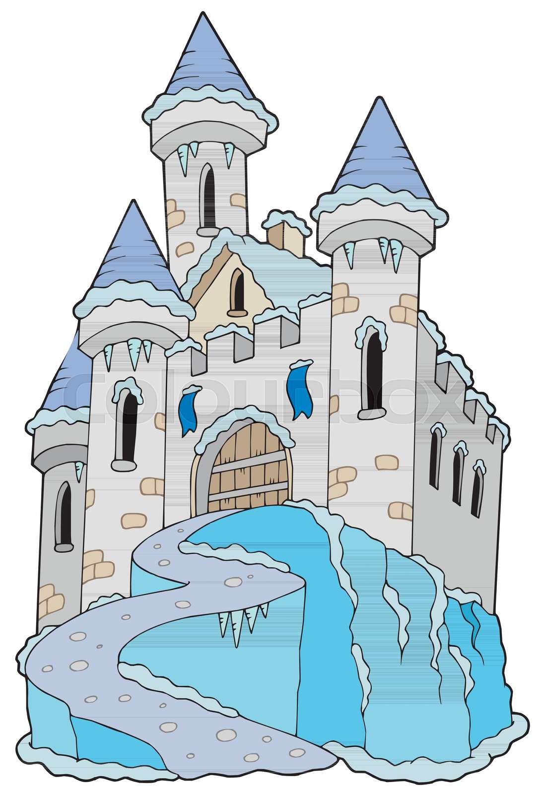 Frozen castle | Stock vector | Colourbox