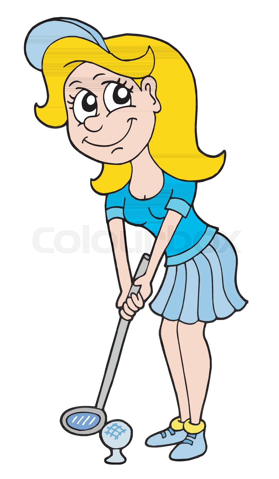 minigolf, golf, tegning | Stock vektor | Colourbox