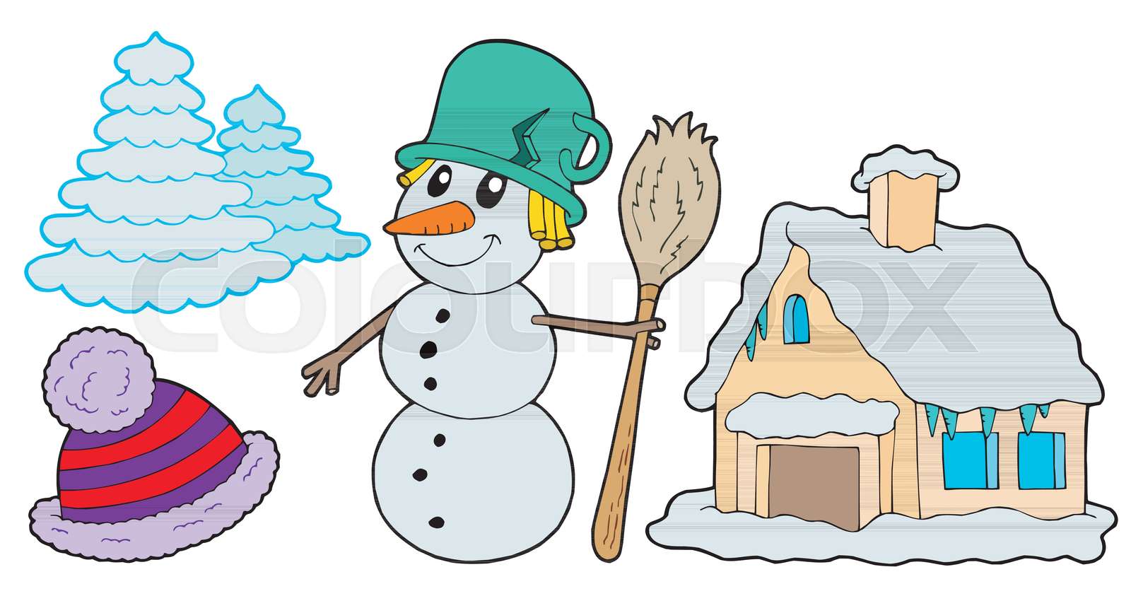 Winter collection | Stock vector | Colourbox