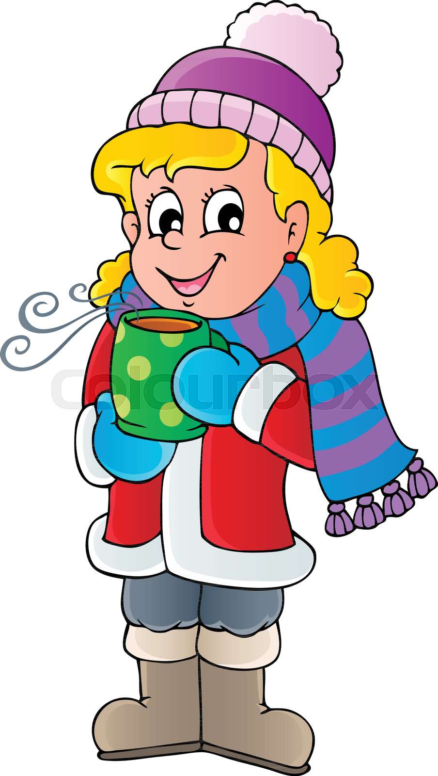 Winter person cartoon image 1 | Stock vector | Colourbox