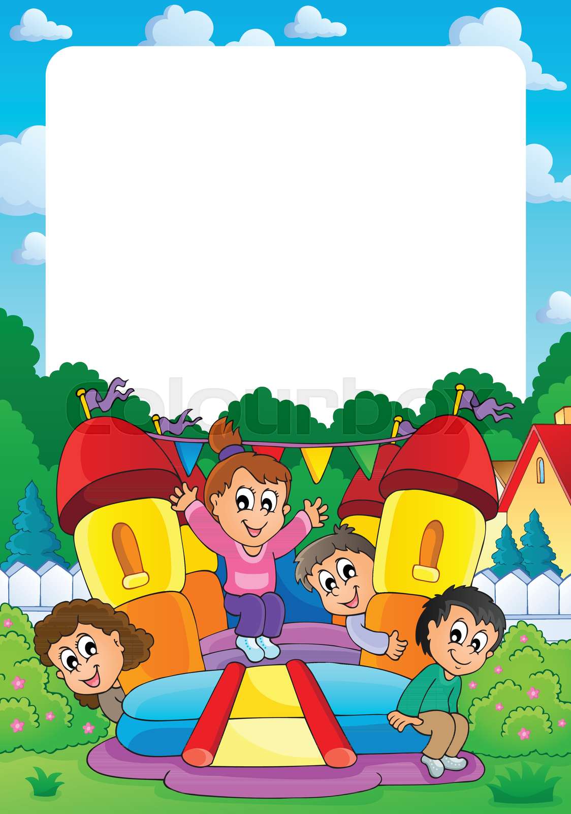 Party theme frame 5 | Stock vector | Colourbox