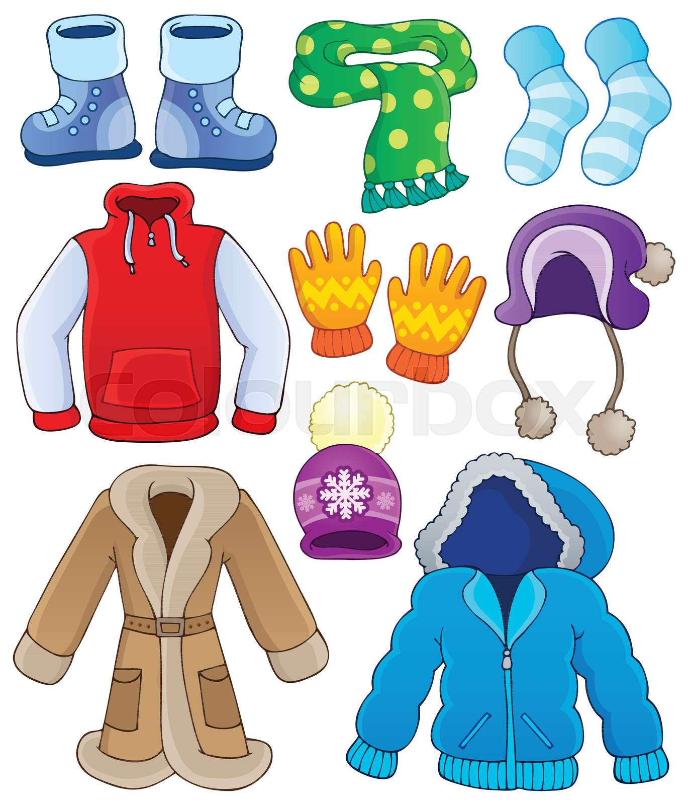 Winter Clothing Clipart