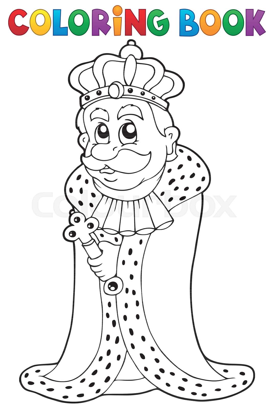 Coloring book king theme 1 | Stock vector | Colourbox