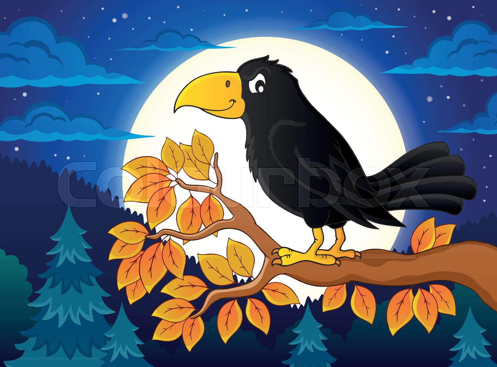 Crow theme image 3 | Stock vector | Colourbox