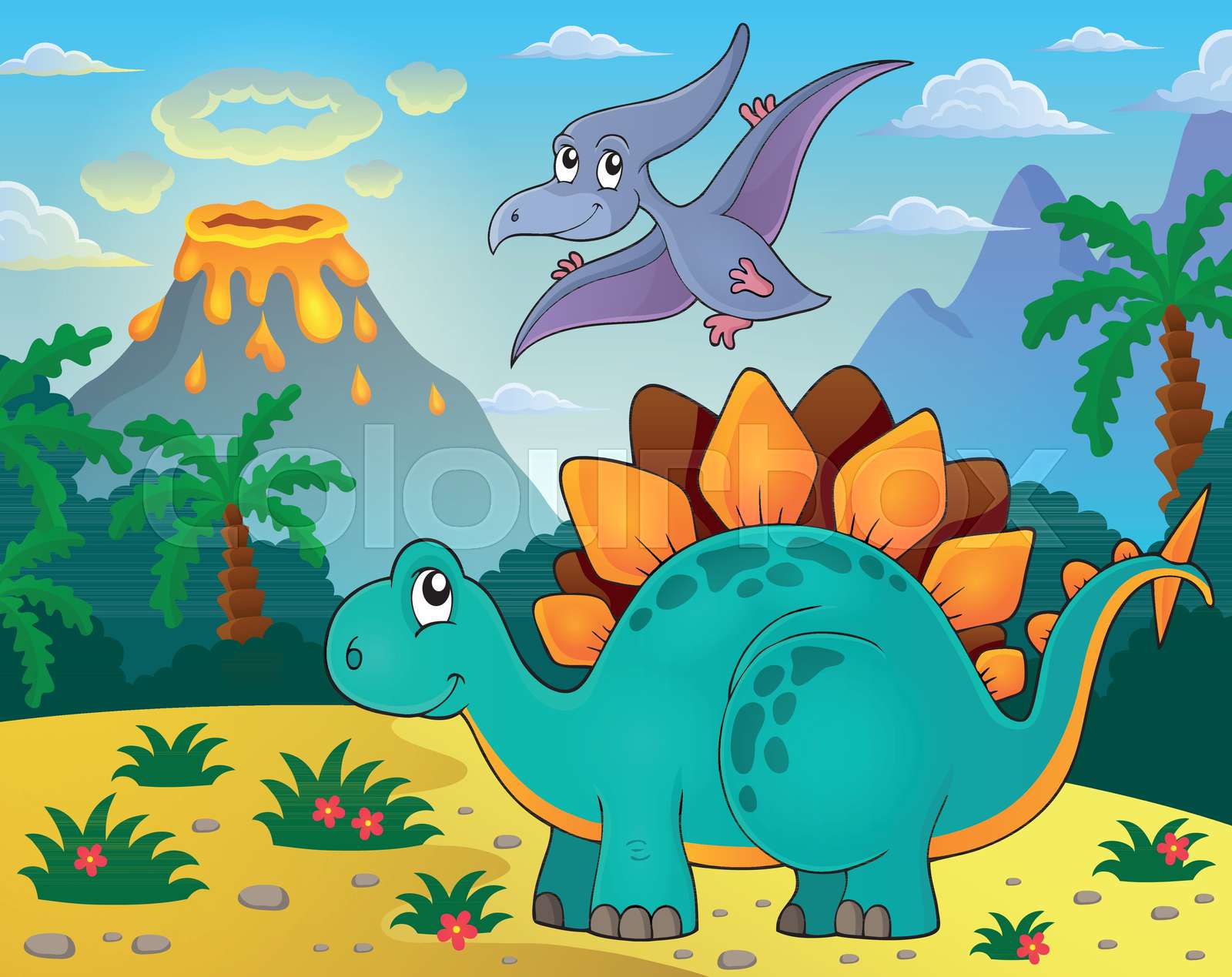 Dinosaur topic image 3 | Stock vector | Colourbox