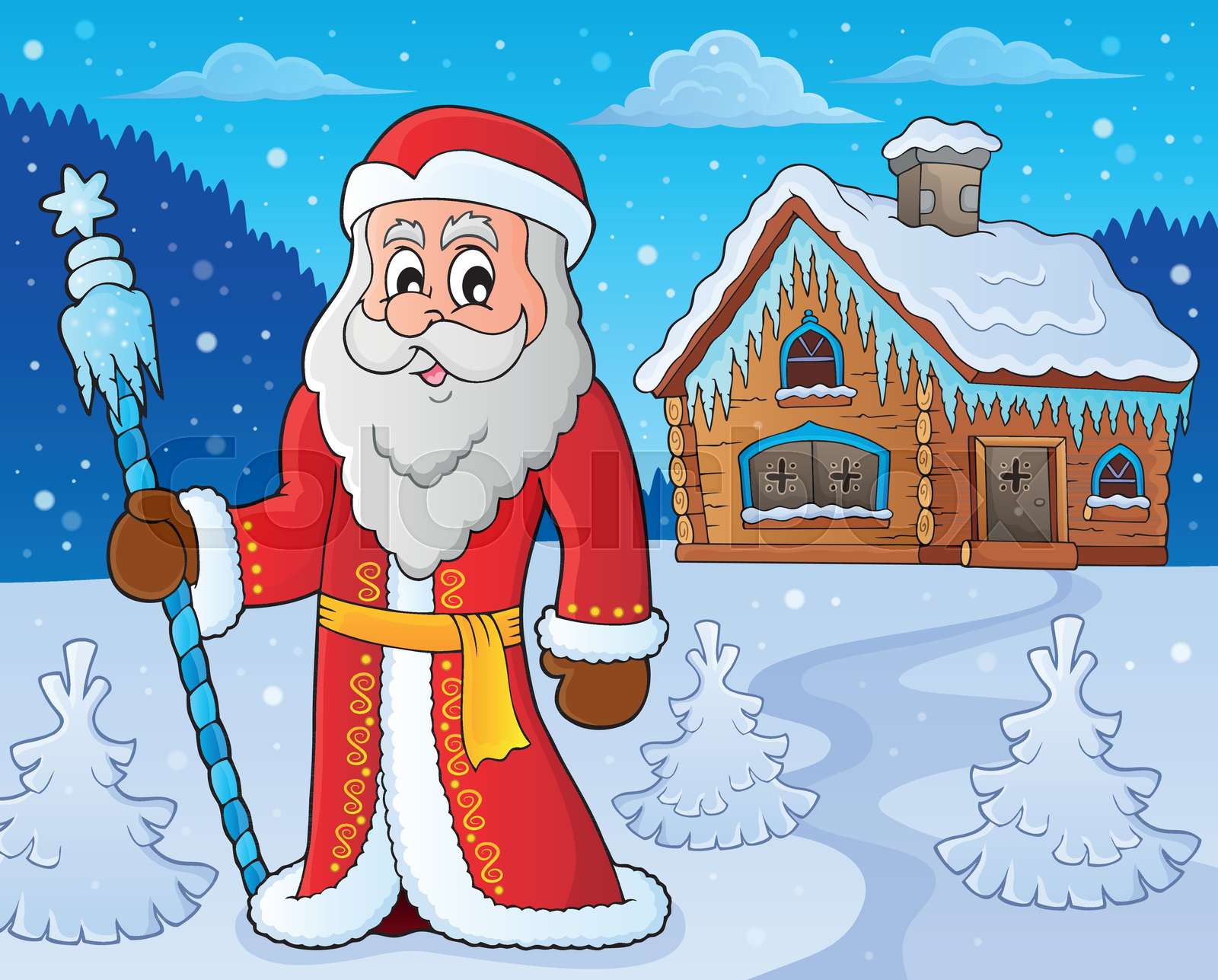 Father Frost theme image 6 | Stock vector | Colourbox