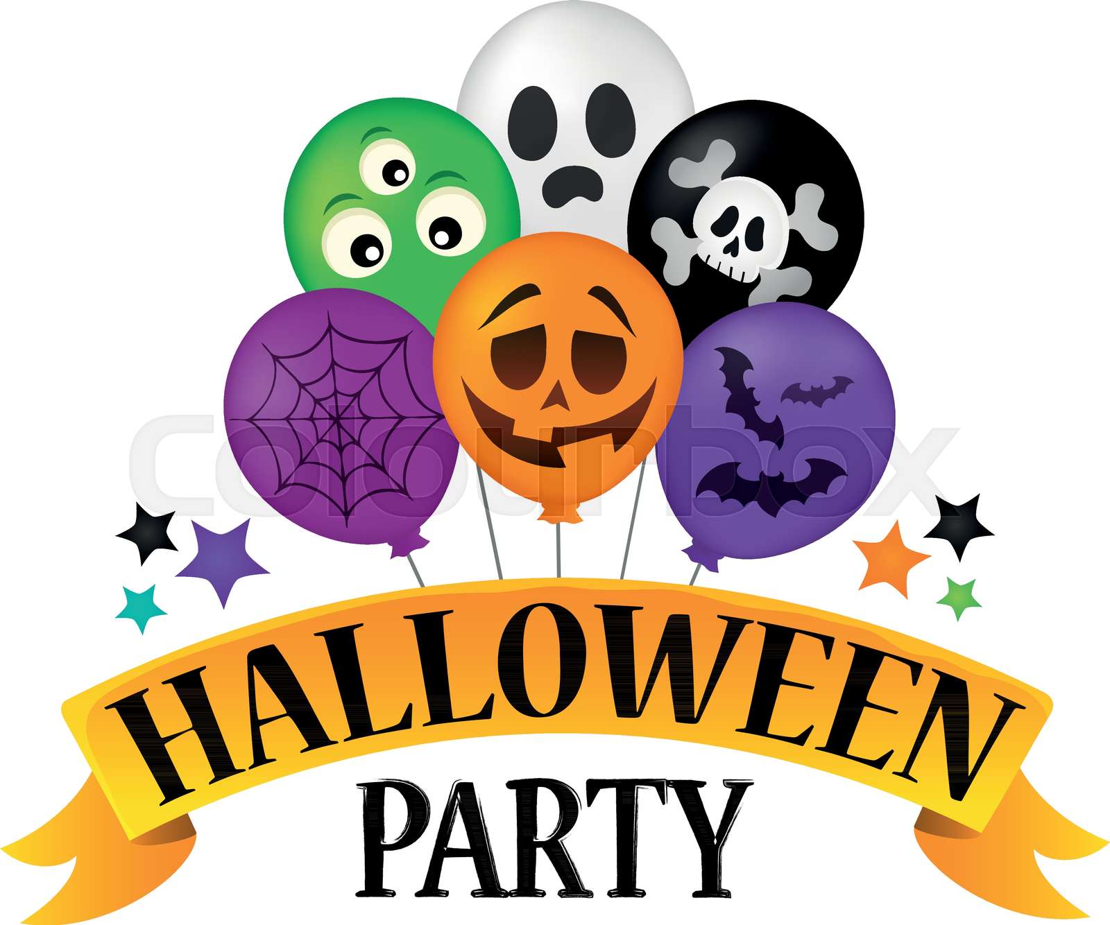 Halloween party sign theme image 4 | Stock vector | Colourbox