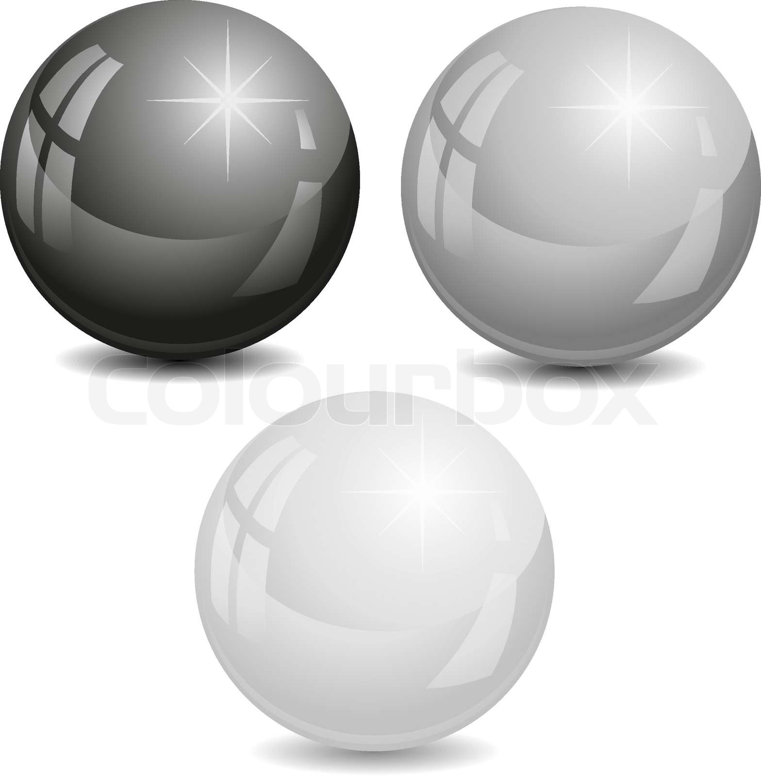 Vektor-Illustration von Perlen | Stock-Vektor | Colourbox