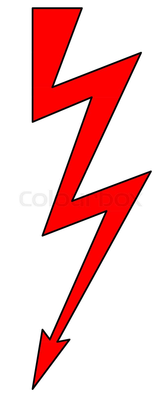 blitz, rot, abstrakt | Stock-Vektor | Colourbox