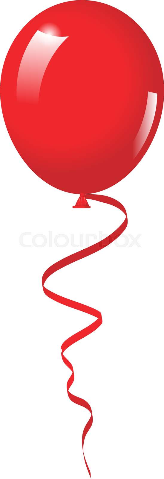 Red Balloon With String