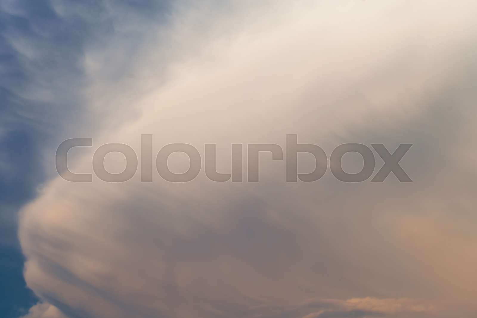 Close up of shelf cloud, a a low, horizontal, wedge-shaped arcus cloud ...