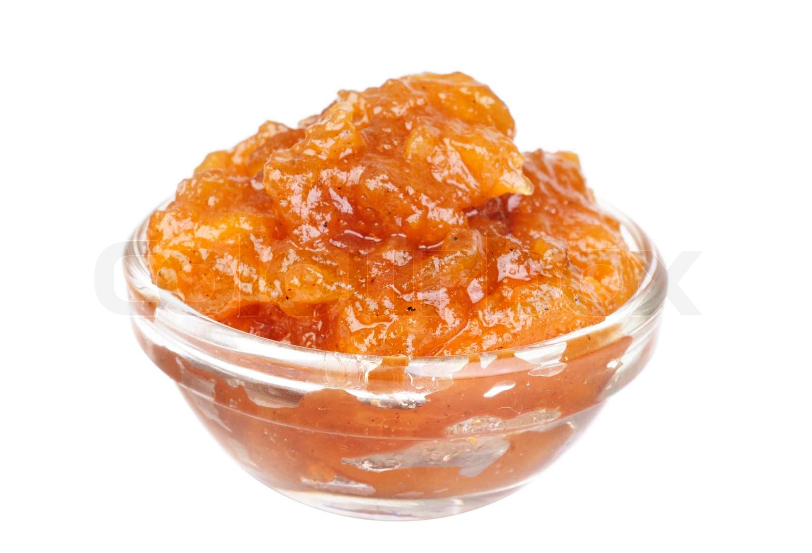 Fruit jam isolated | Stock image | Colourbox