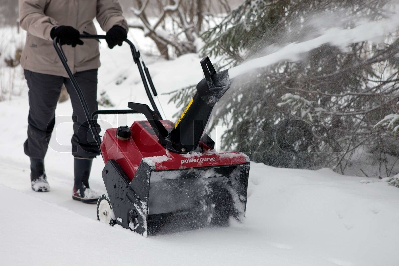 snowblower to cleaning snow | Stock image | Colourbox