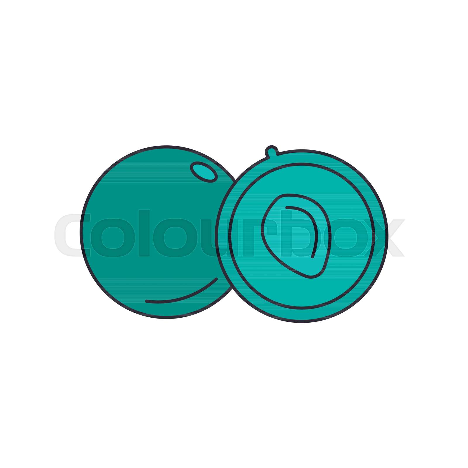 Alma icon, cartoon style | Stock vector | Colourbox