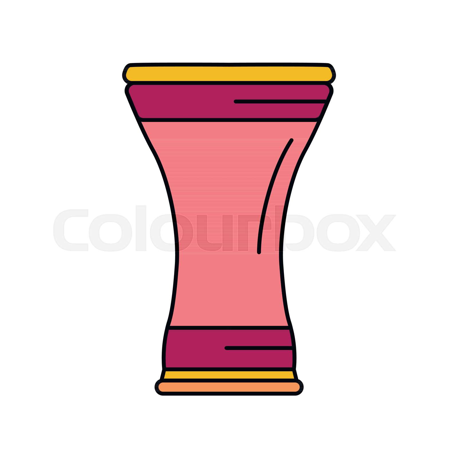 Darbuka icon, cartoon style | Stock vector | Colourbox