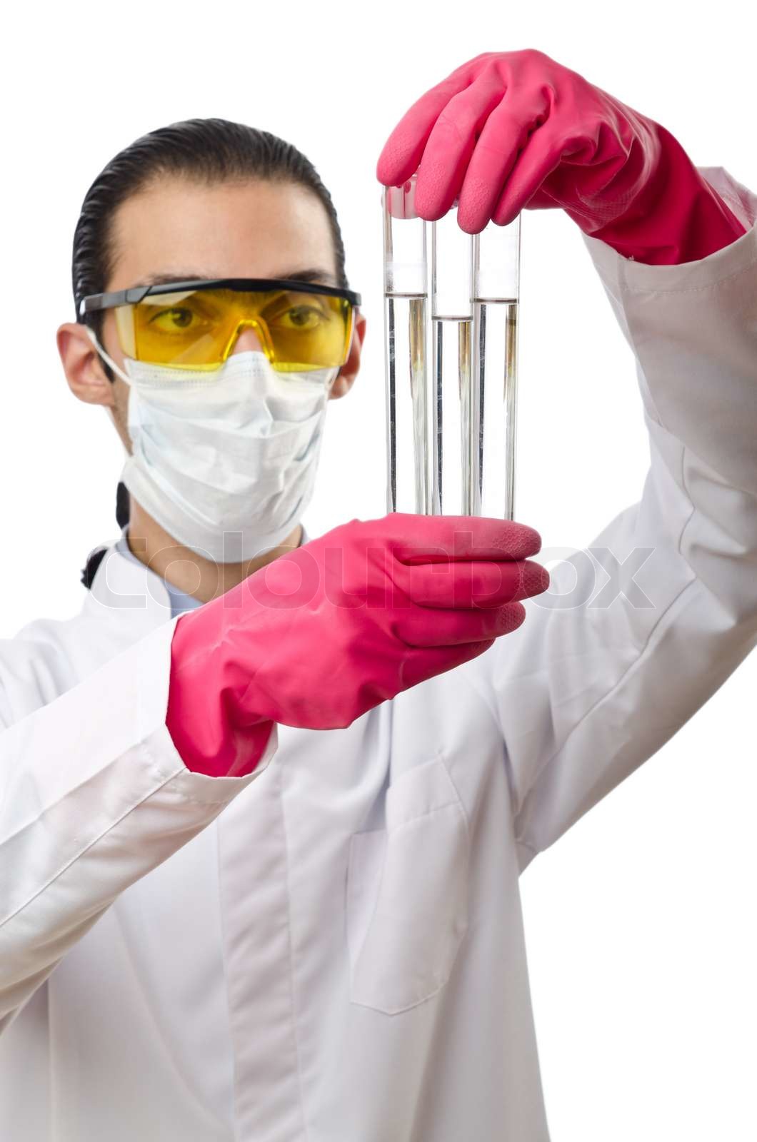 Young chemist working in the lab | Stock image | Colourbox