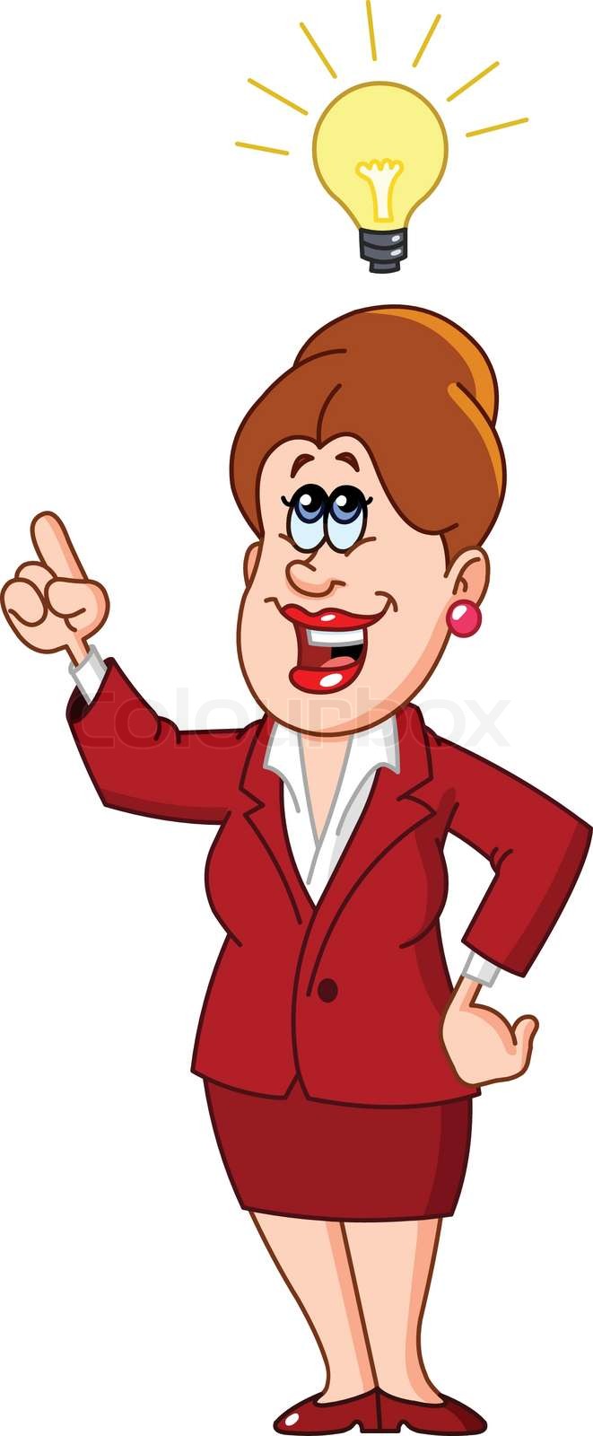 Female Manager Clipart