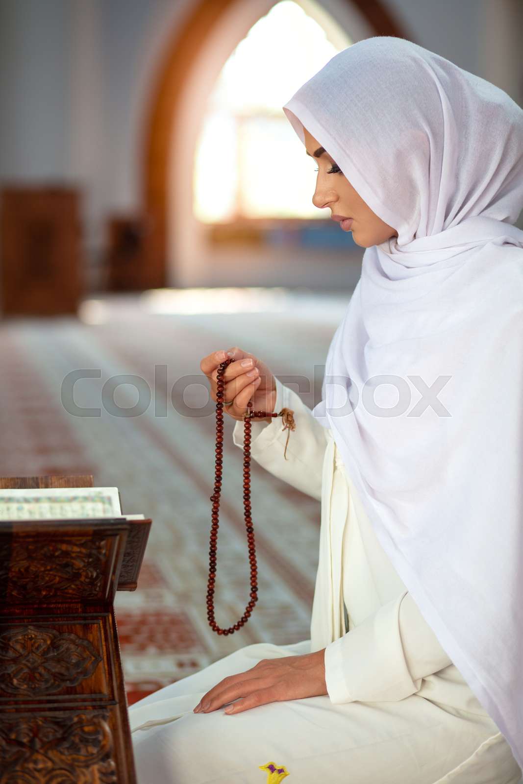 Muslim Girl Praying