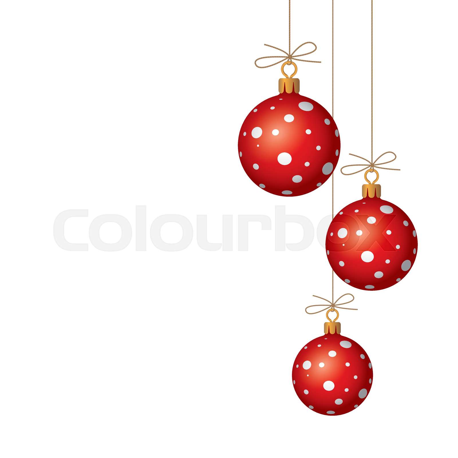 julepynt, jul, julekugle | Stock vector | Colourbox