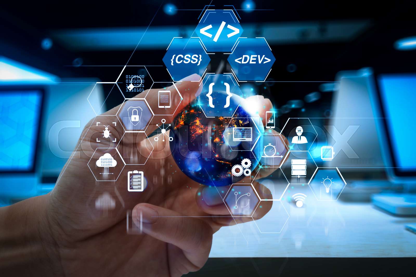 code, coder, matrix | Stock image | Colourbox