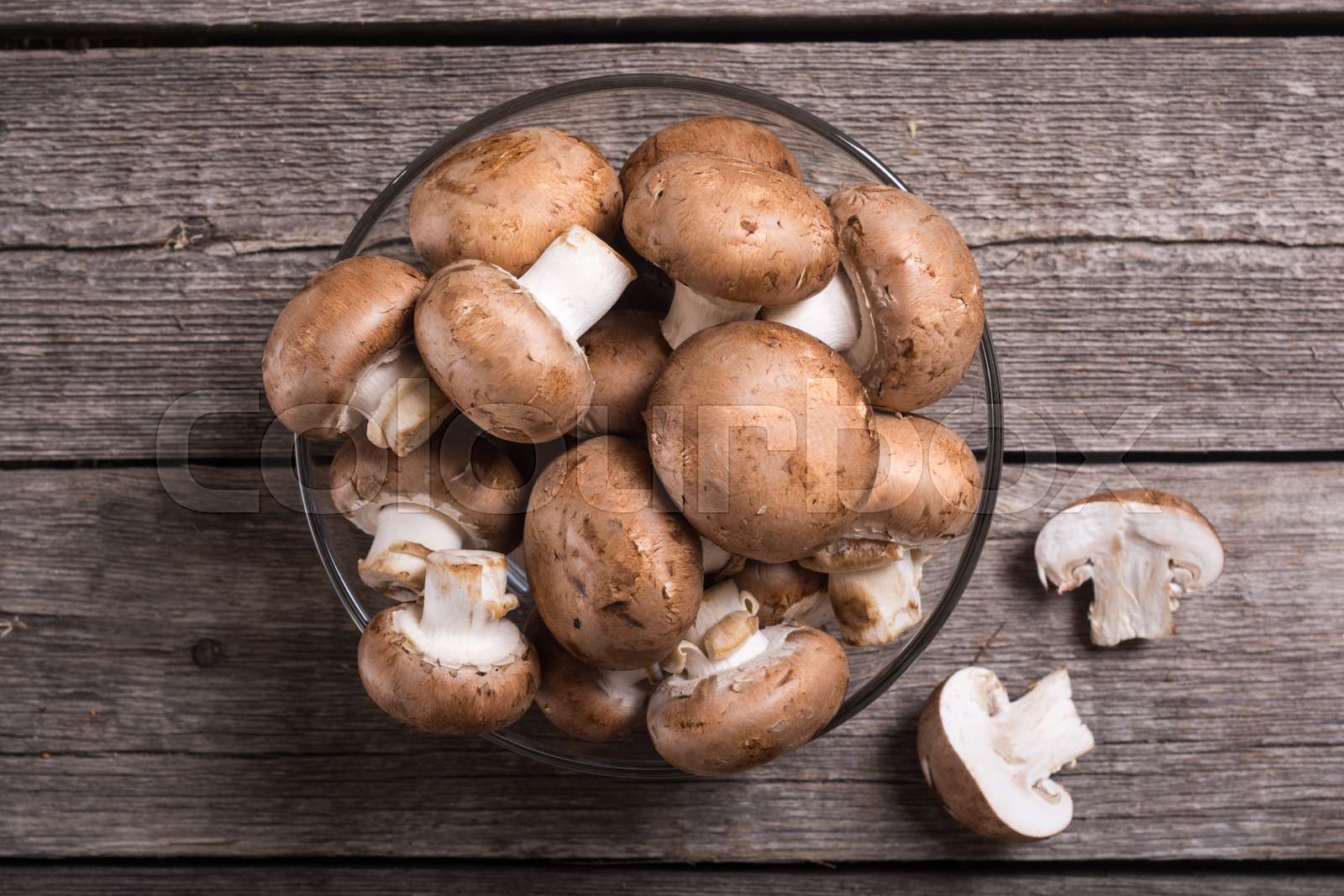 Fresh raw royal champignon | Stock image | Colourbox