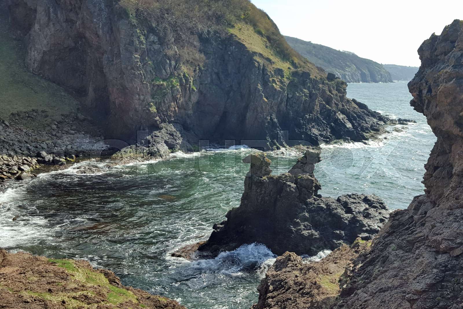 bornholm, hammershus, løvehovederne | Stock image | Colourbox