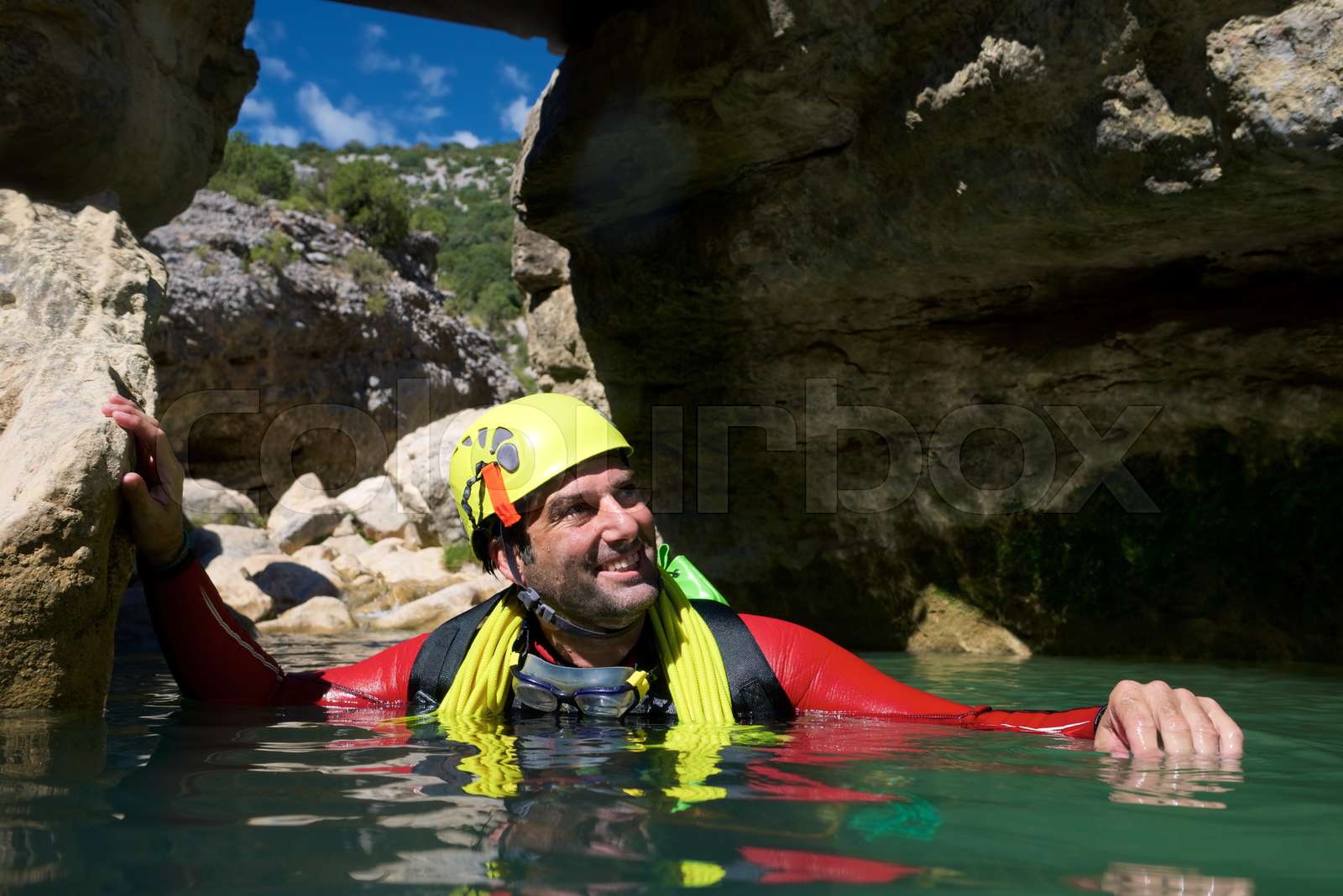 Canyoning in Spain | Stock image | Colourbox
