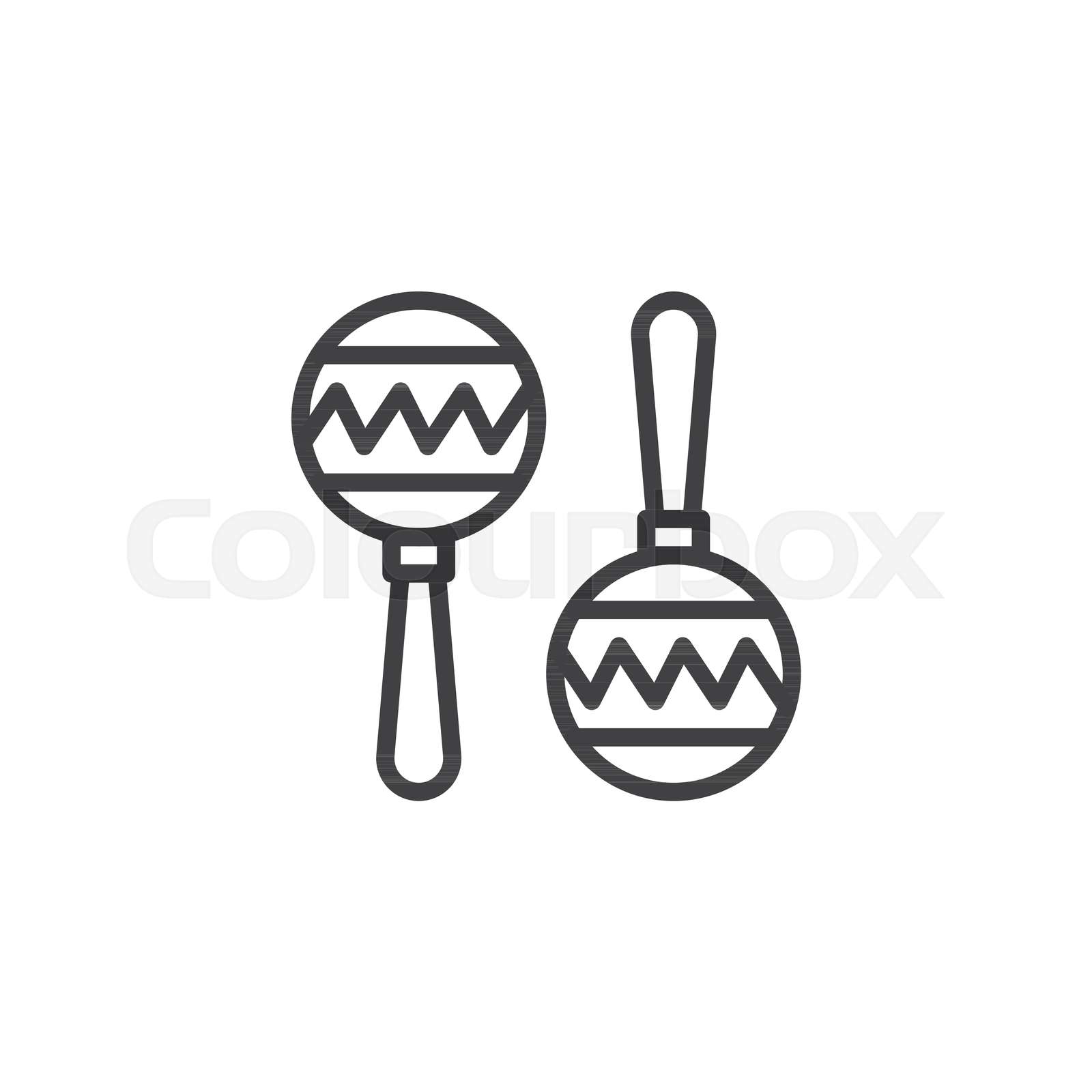 Maracas Outline