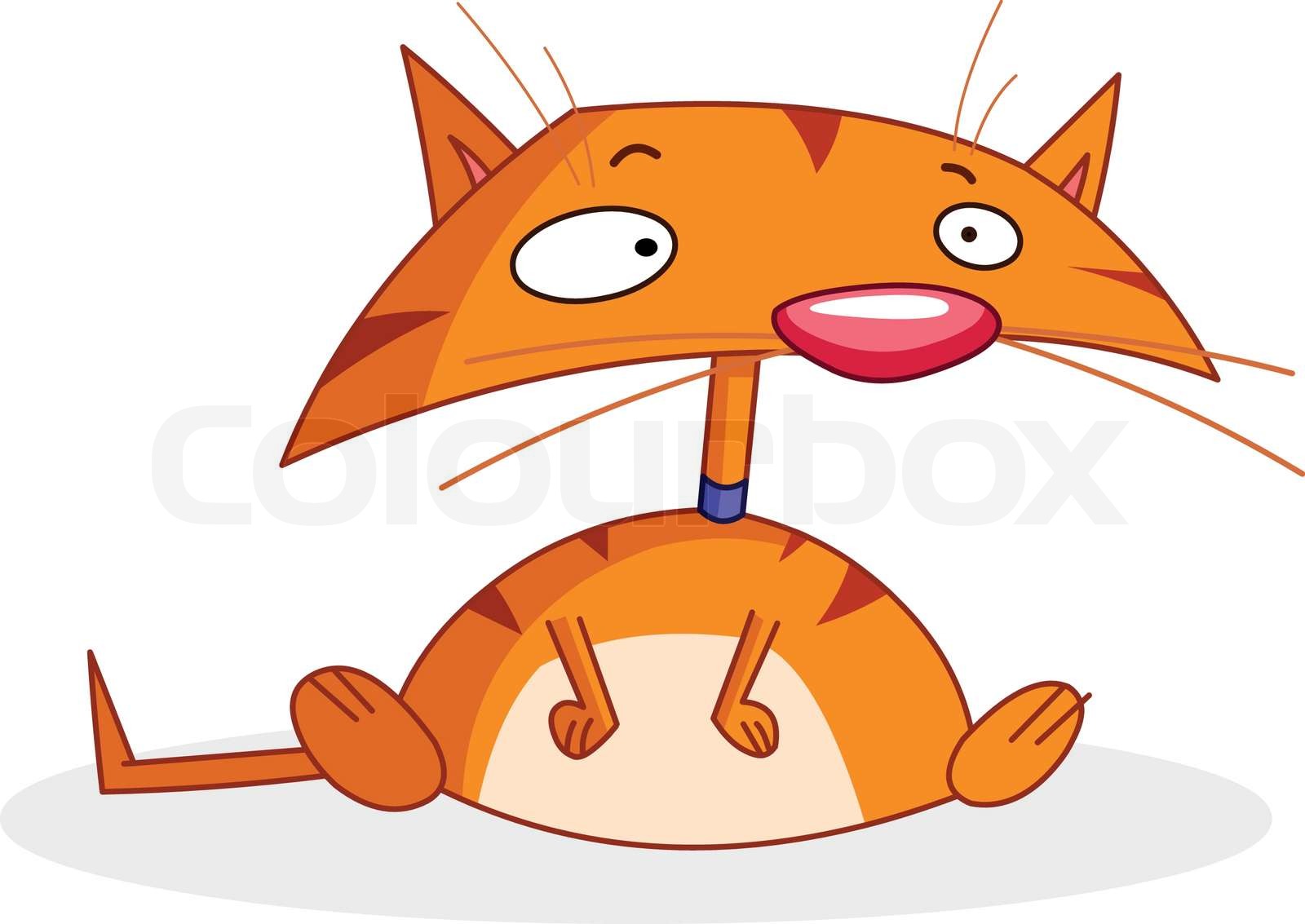 funny cat | Stock-Vektor | Colourbox