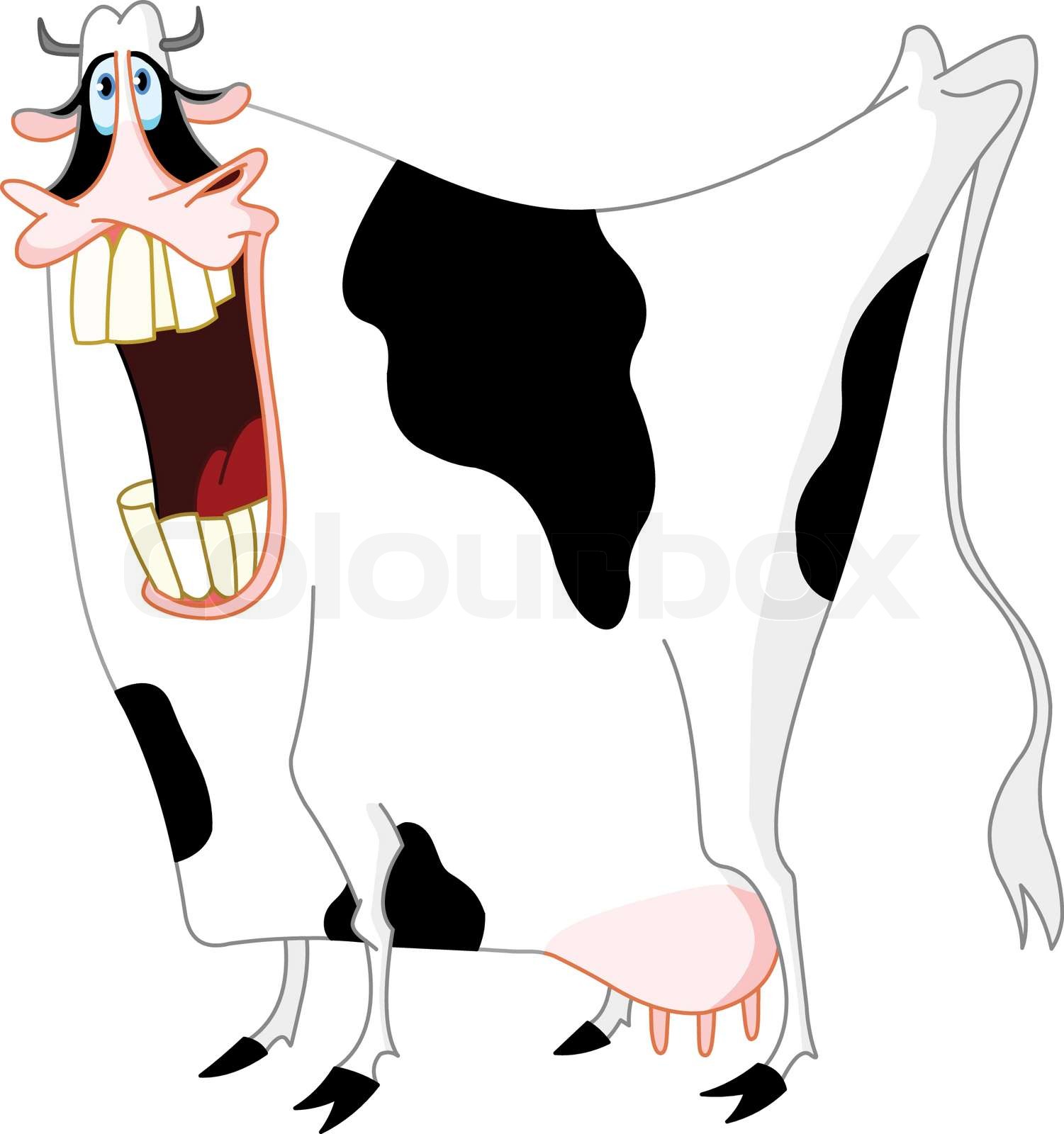 Funny cow | Stock vector | Colourbox