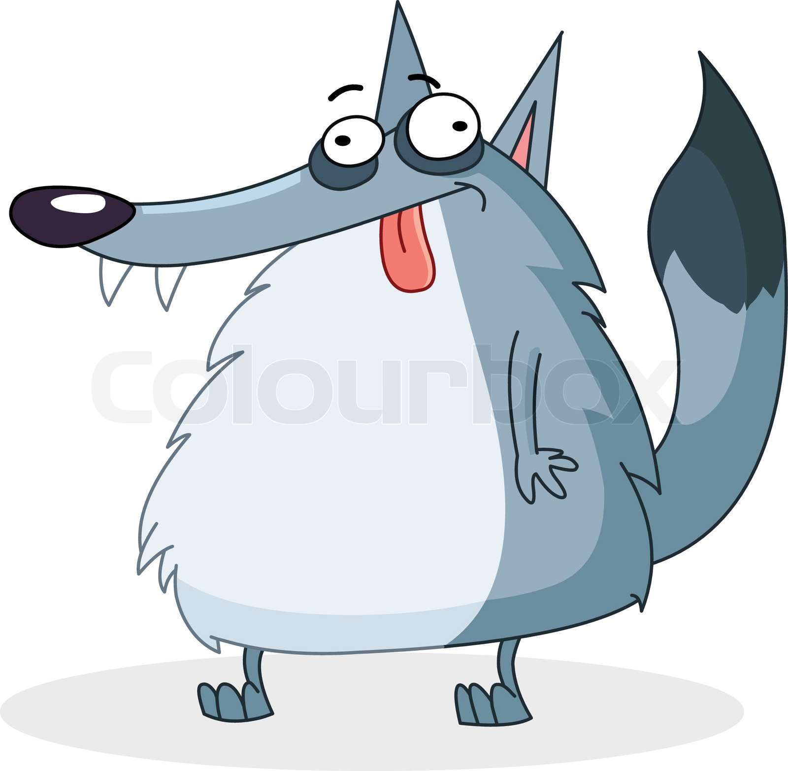 Funny ulv | Stock vektor | Colourbox