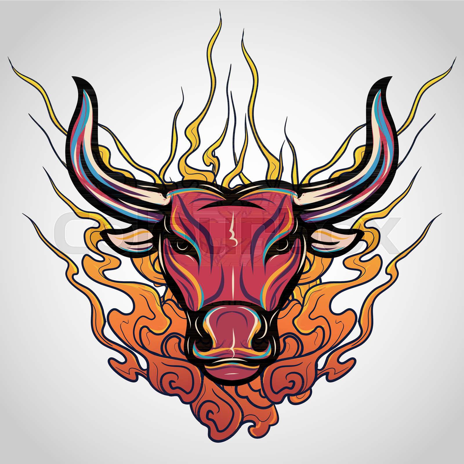 Angry Bull Tattoo Designs