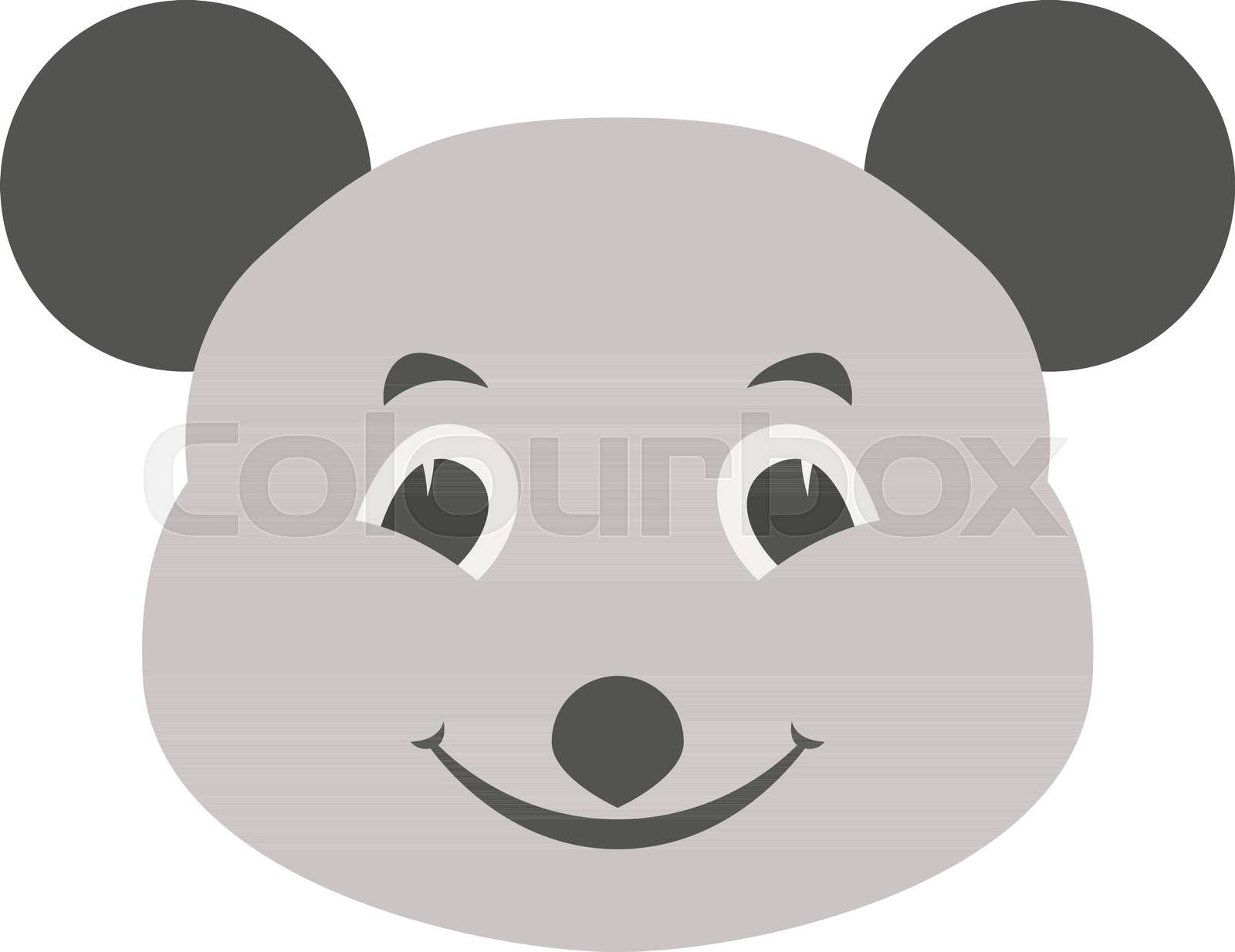 mouse face cartoon | Stock vector | Colourbox