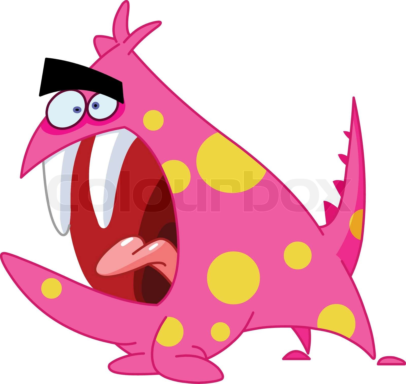 Screaming monster | Stock vector | Colourbox