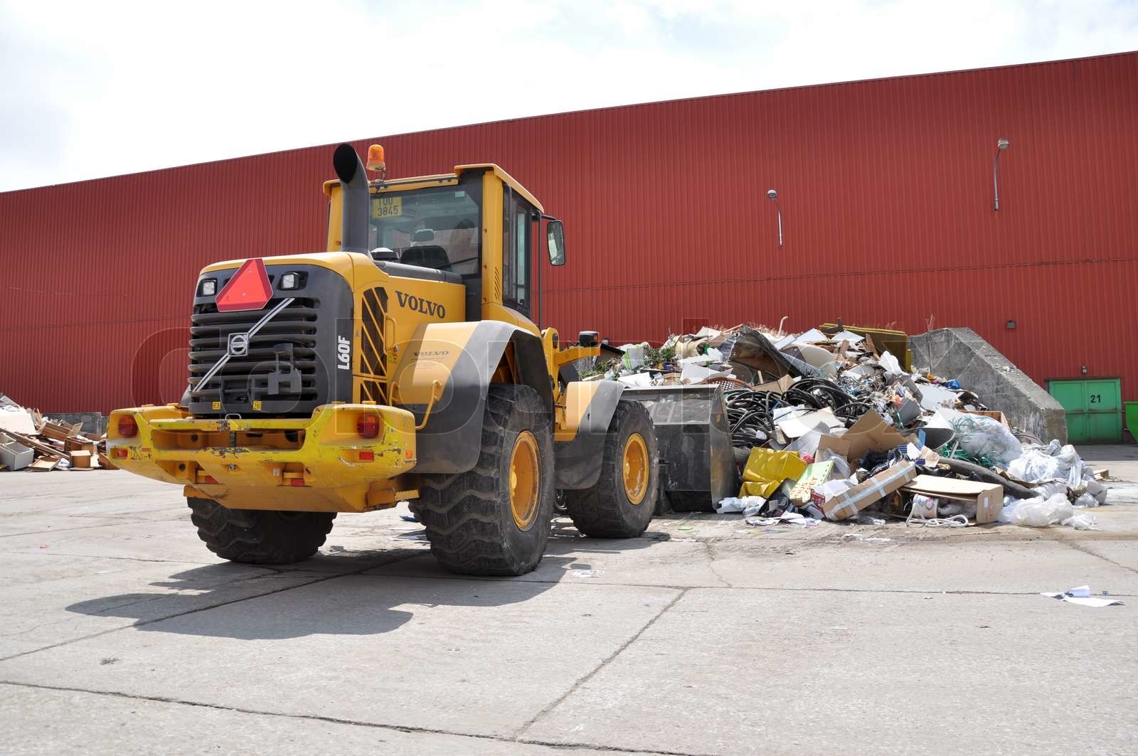 dump yard service in working progres | Stock image | Colourbox