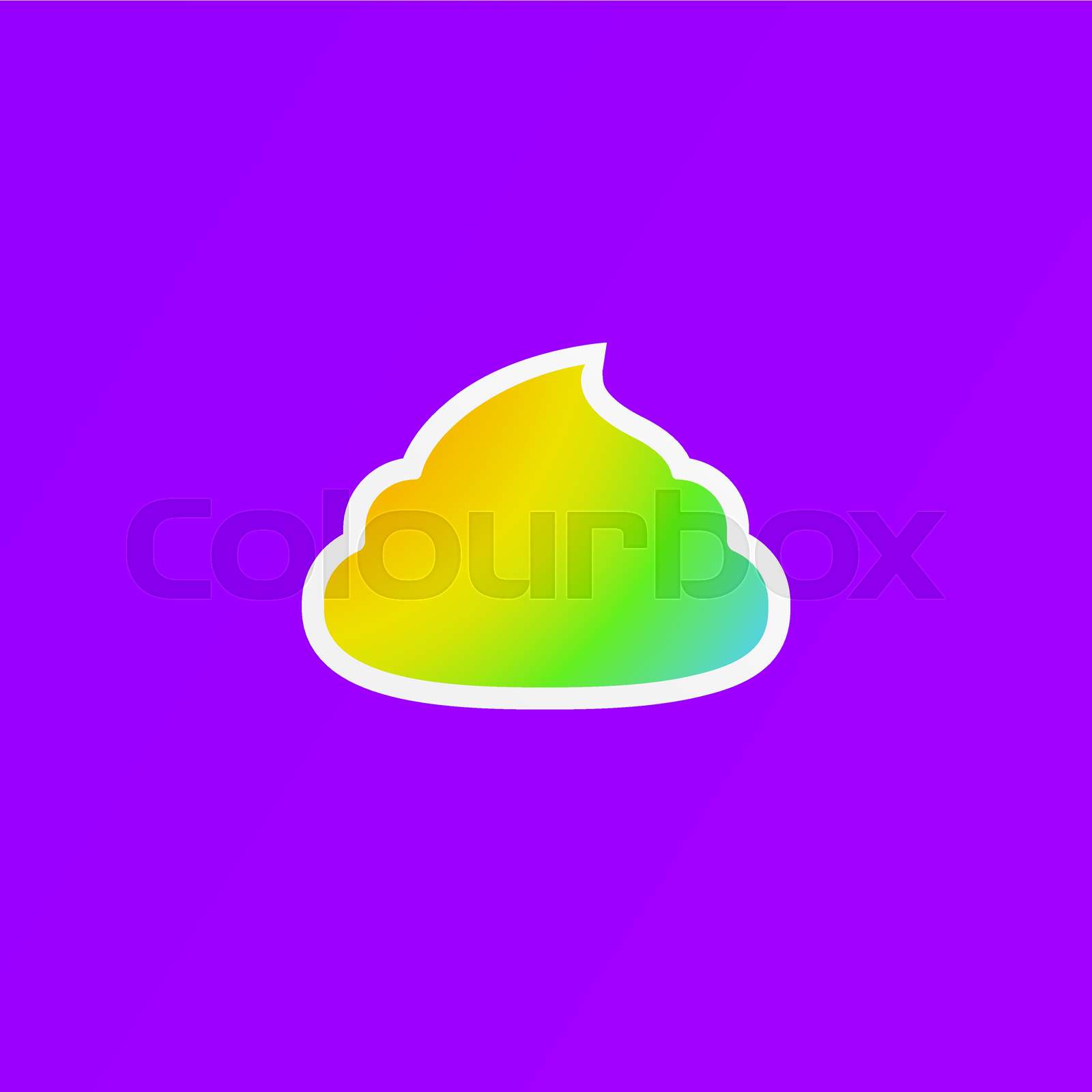 Simple feces icon. Black poop simbol. Fecals sign. | Stock vector ...