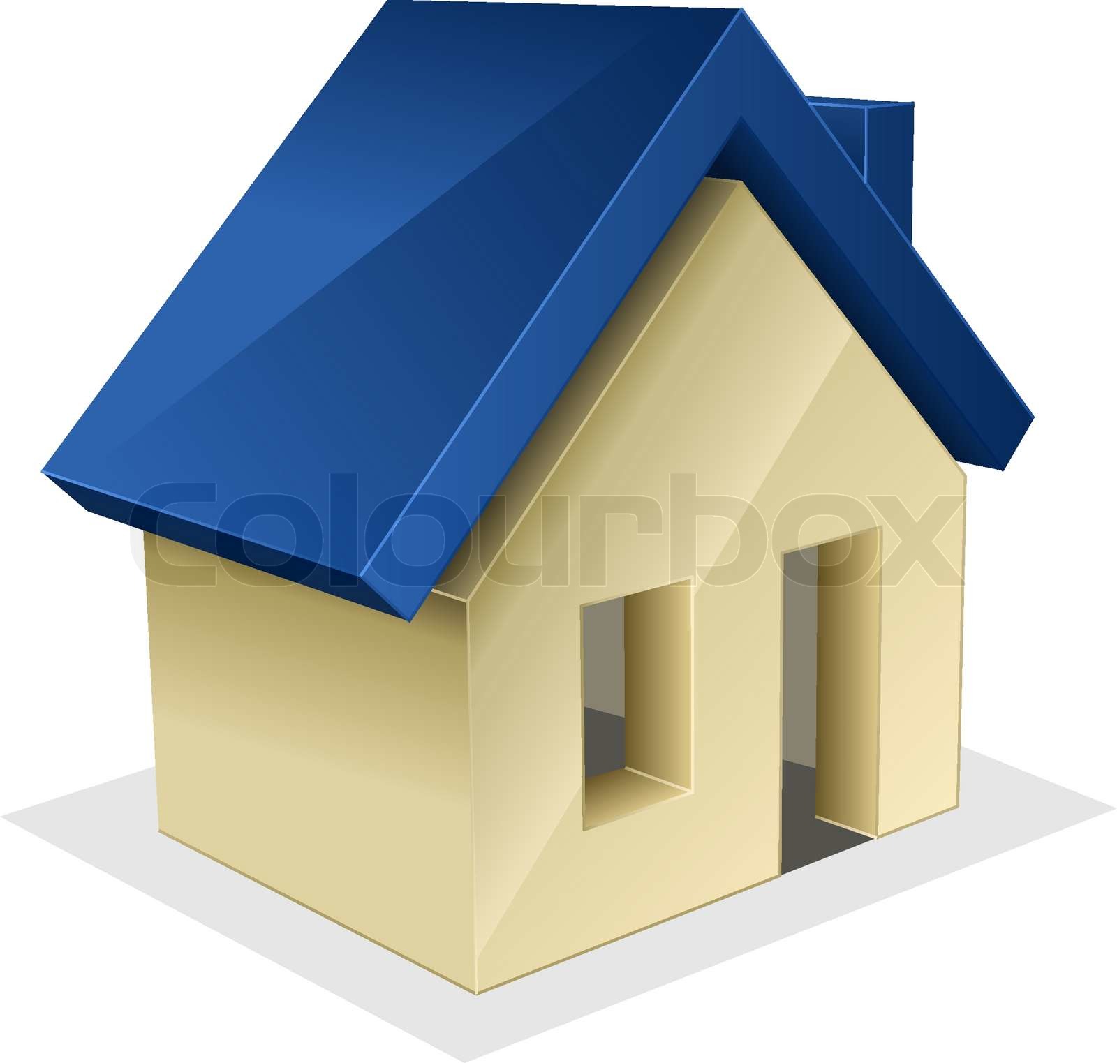 Vector icon of house | Stock vector | Colourbox