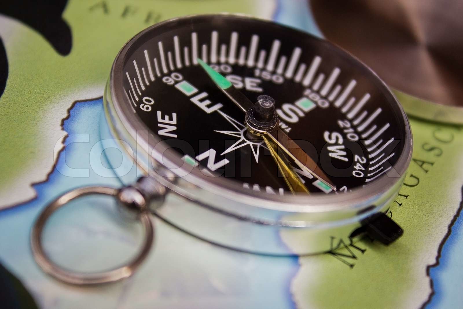 Tool for Every Traveler a Compass | Stock image | Colourbox