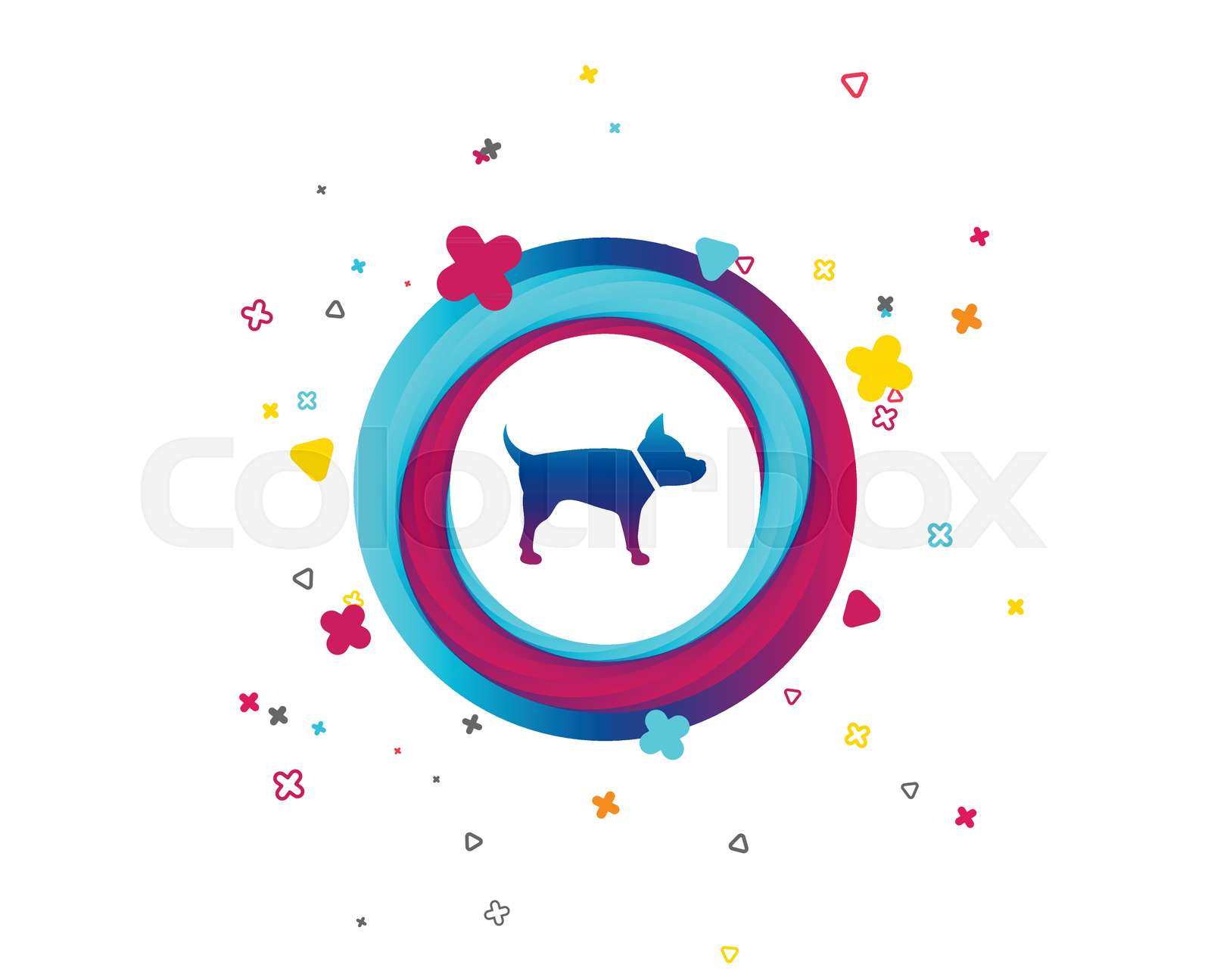 Dog sign icon. Pets symbol. | Stock vector | Colourbox