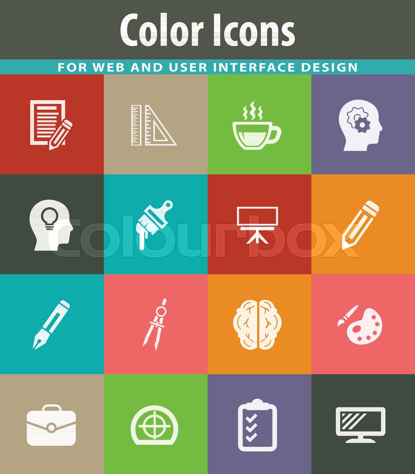 Creative process icons set | Stock vector | Colourbox