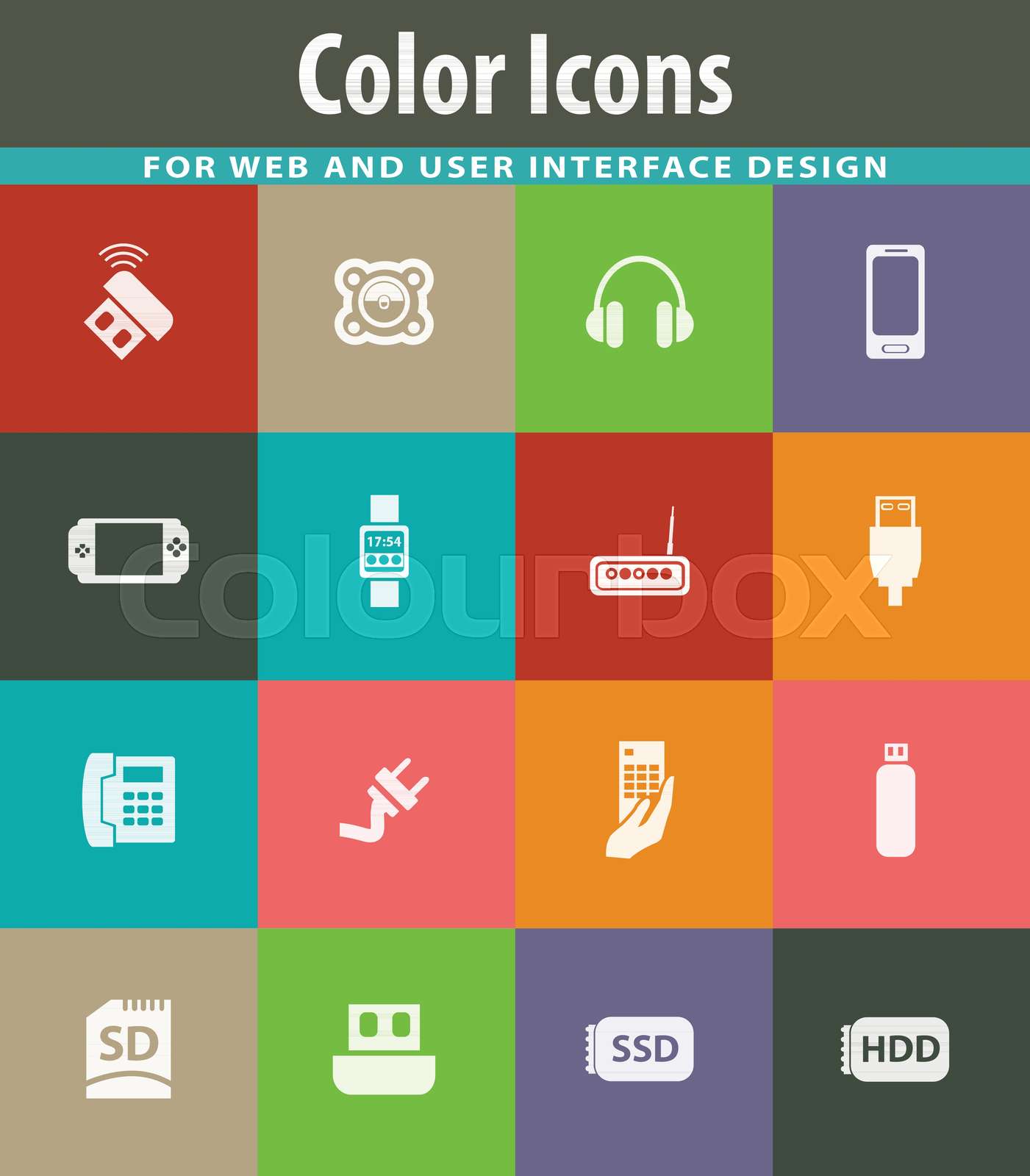Devices icons set | Stock vector | Colourbox