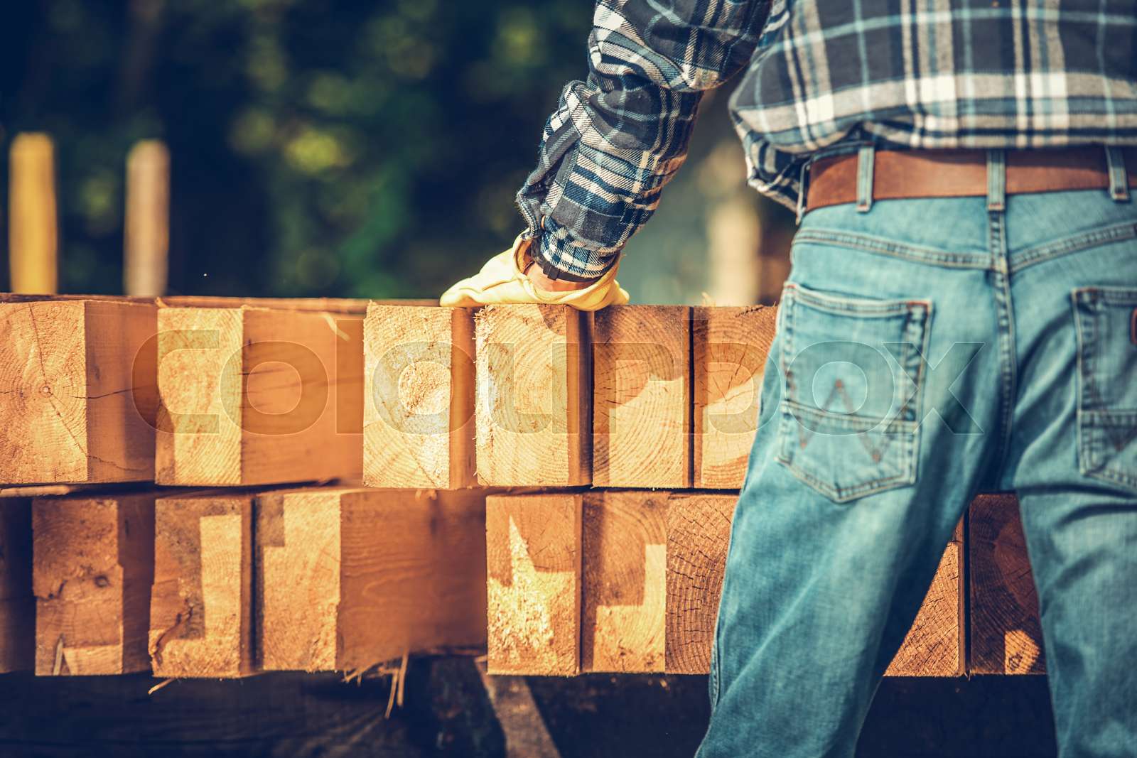 Carpenter Wood Material | Stock image | Colourbox