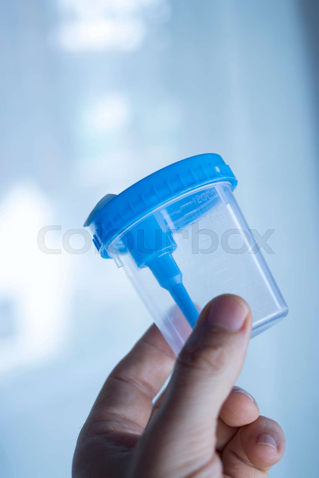 Urine sample test cup | Stock image | Colourbox