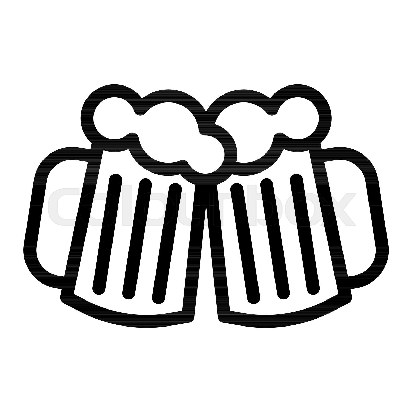 anstoßen, bier, handwerk | Stock-Vektor | Colourbox